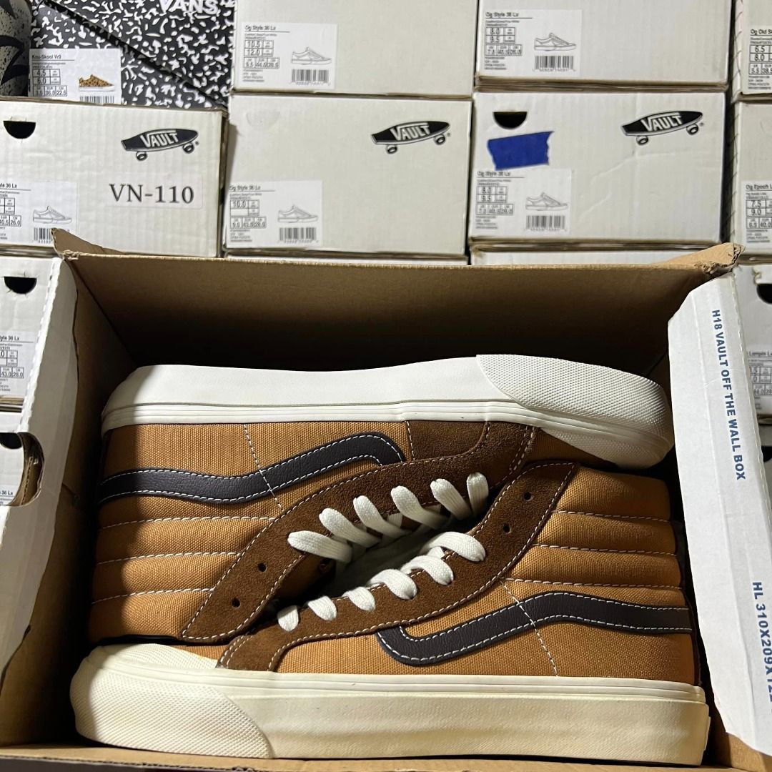 Vans OG Style 138 LX Sk8-HI ☕️ Coffee bean /Brown, Men's Fashion ...
