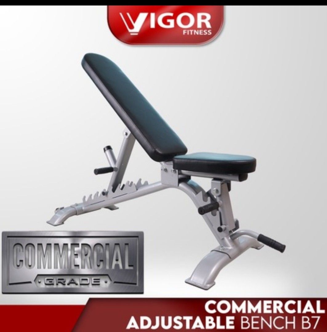 Vigor Fitness Commercial Adjustable Bench B7 new, Sports Equipment ...