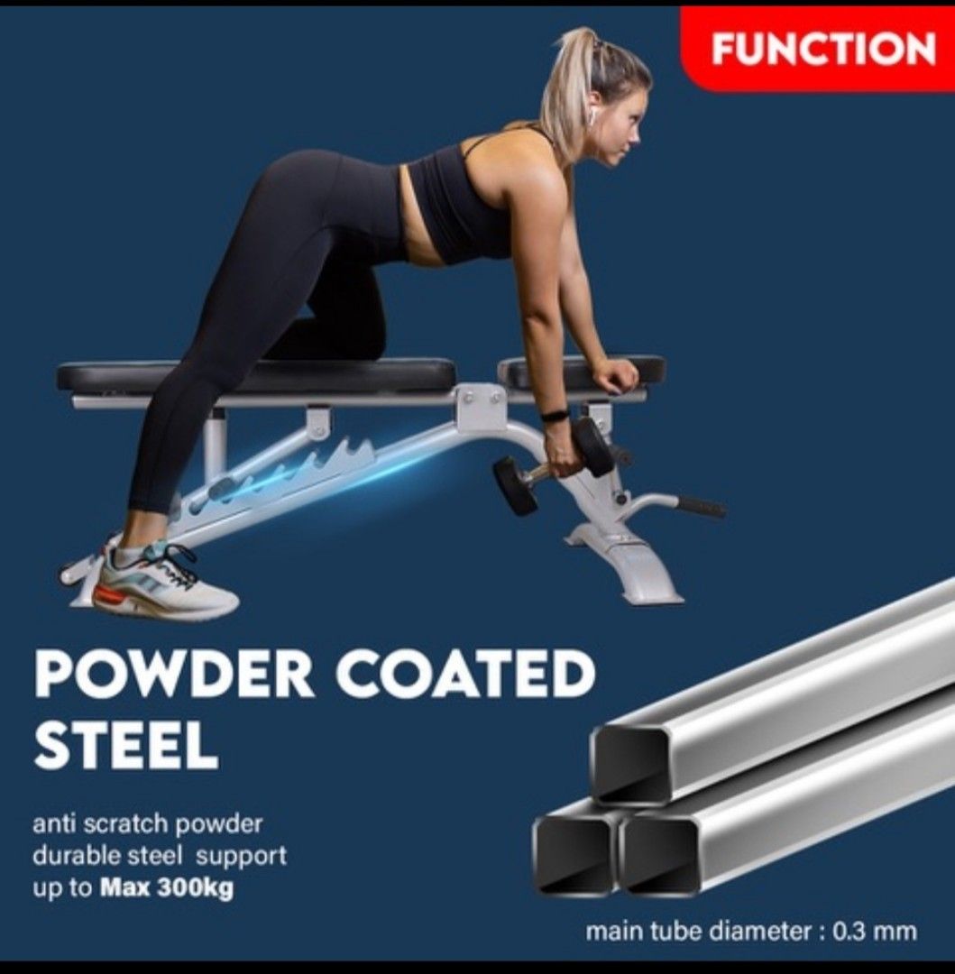 Vigor Fitness Commercial Adjustable Bench B7 new, Sports Equipment ...