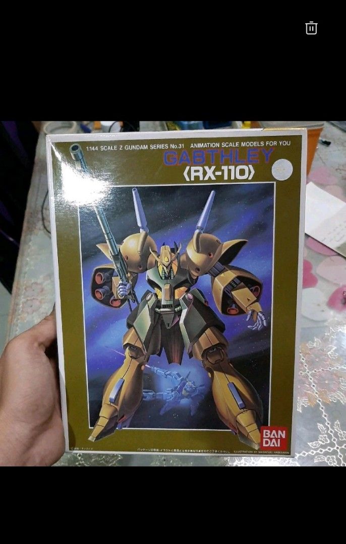 Vintage BANDAI Z Gundam No.31 Rx-110 Gabthley model kit, Hobbies & Toys ...