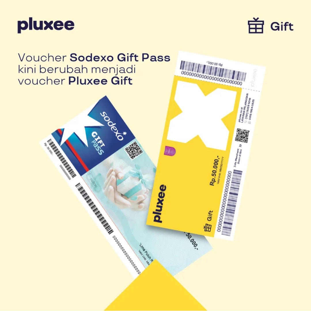Voucher Sodexo Gift Pass Voucher Pluxee Gift Pass Bundling 500.000 ...