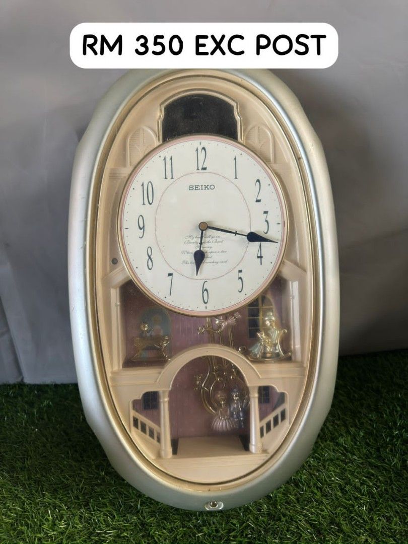 Wall Clock Seiko, Furniture & Home Living, Home Decor, Clocks on Carousell