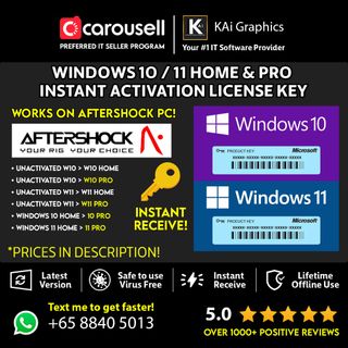 Windows Retail License Key | Windows 10 Home / Pro | Windows 11 Home ...