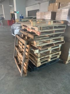 Plastic pallet 110 x 110cm, Furniture & Home Living, Outdoor Furniture ...