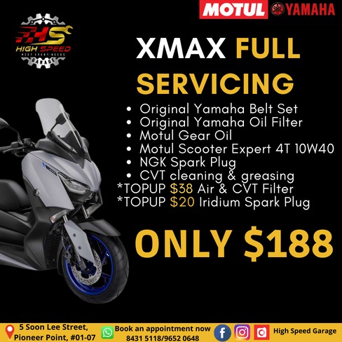 Xmax Full Servicing, Motorcycles, Motorcycle Accessories on Carousell