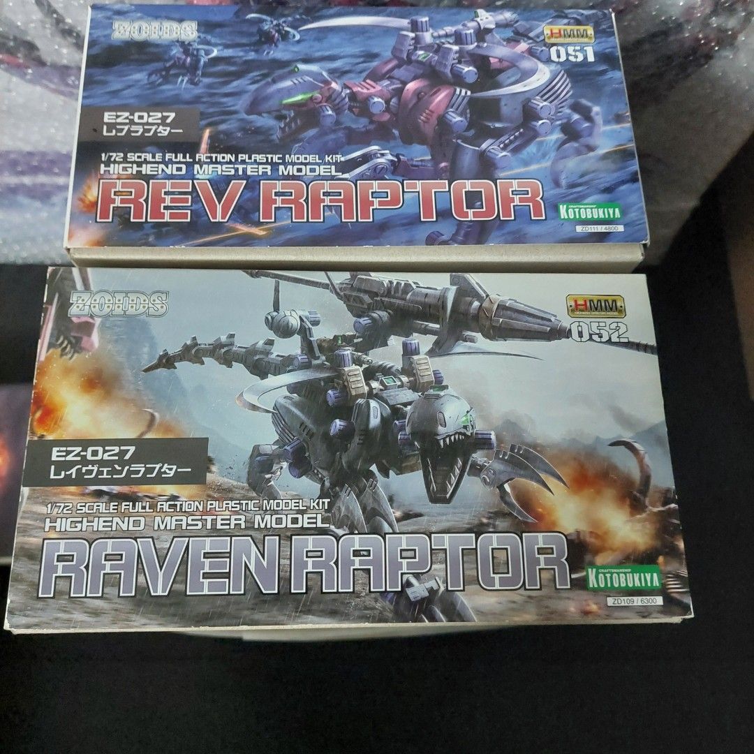 Zoids HMM Raven Raptor & Rev Raptor, Hobbies & Toys, Toys & Games on ...