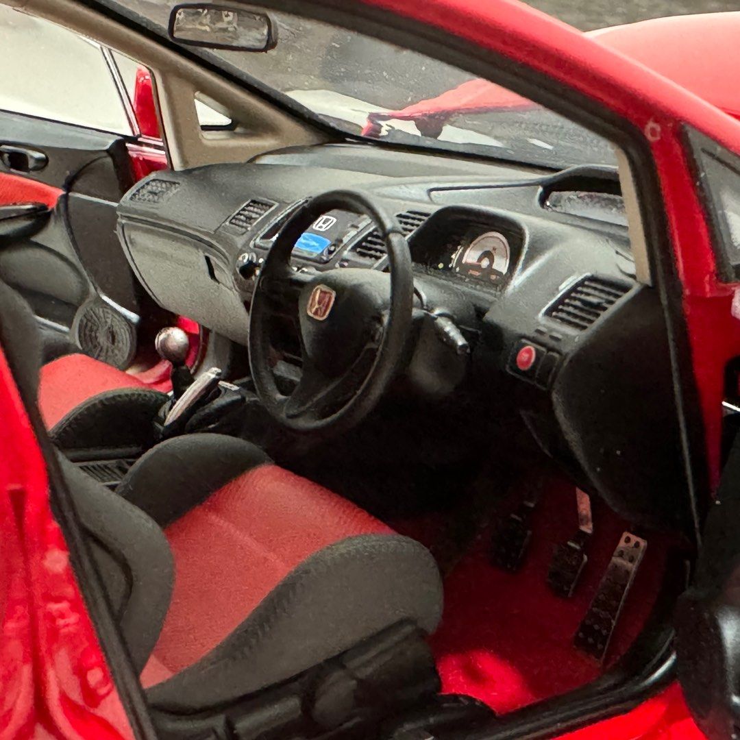1/18 Well Honda Civic Type R FD2R (Red), Hobbies & Toys, Toys & Games ...