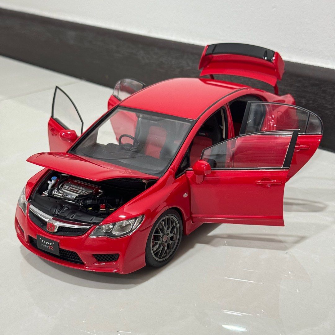 1/18 Well Honda Civic Type R FD2R (Red), Hobbies & Toys, Toys & Games ...
