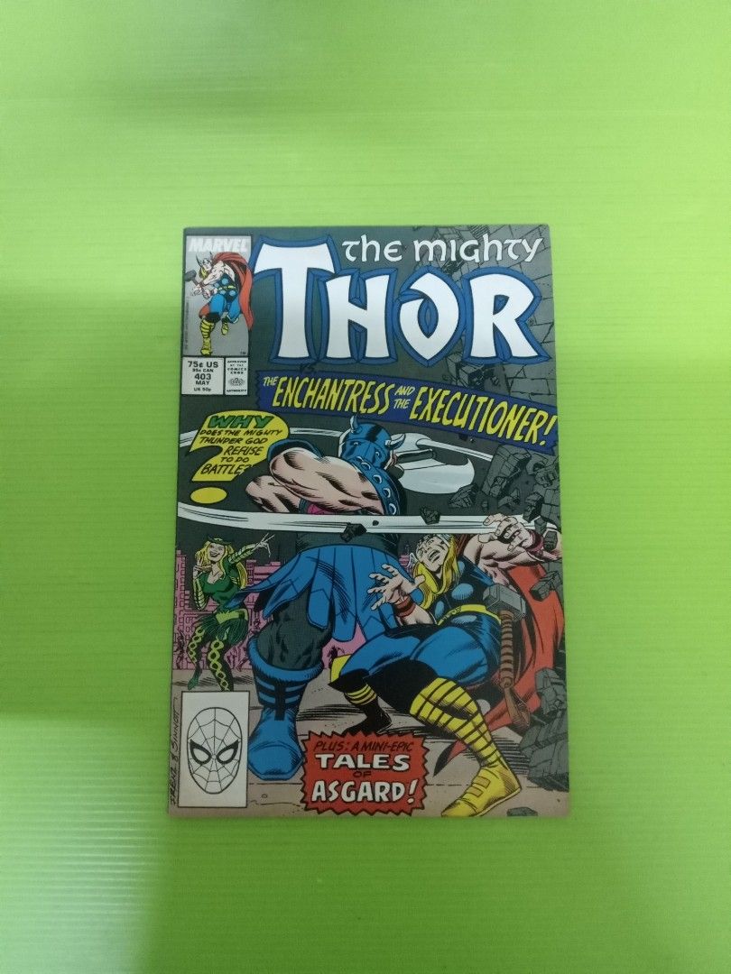 1st cover & full app Executioner VII ! Thor #403 ( Ron Frenz - Cover ...