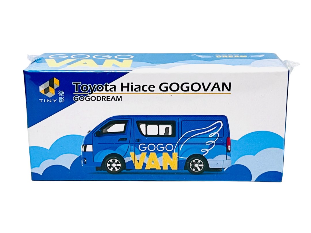 全新 絕版 未開封 Tiny 微影 合金 車仔 Scale 1:64 1/64 比例 豐田 Toyota Hiace GoGoVan GoGODream 客製版, 興趣及遊戲, 玩具 & 遊戲 ...