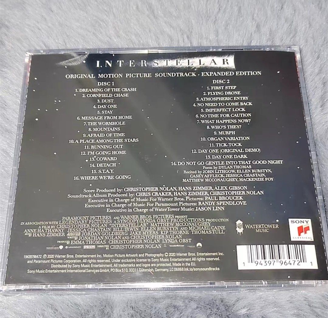 星際啟示錄 Interstellar OST 2CD, 興趣及遊戲, 音樂、樂器 & 配件, 音樂與媒體 - CD 及 DVD - Carousell