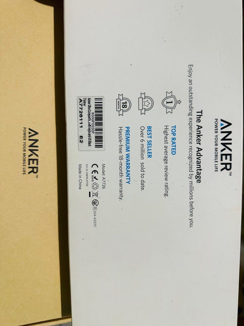 Anker Keyboard, Computers & Tech, Parts & Accessories, Computer ...