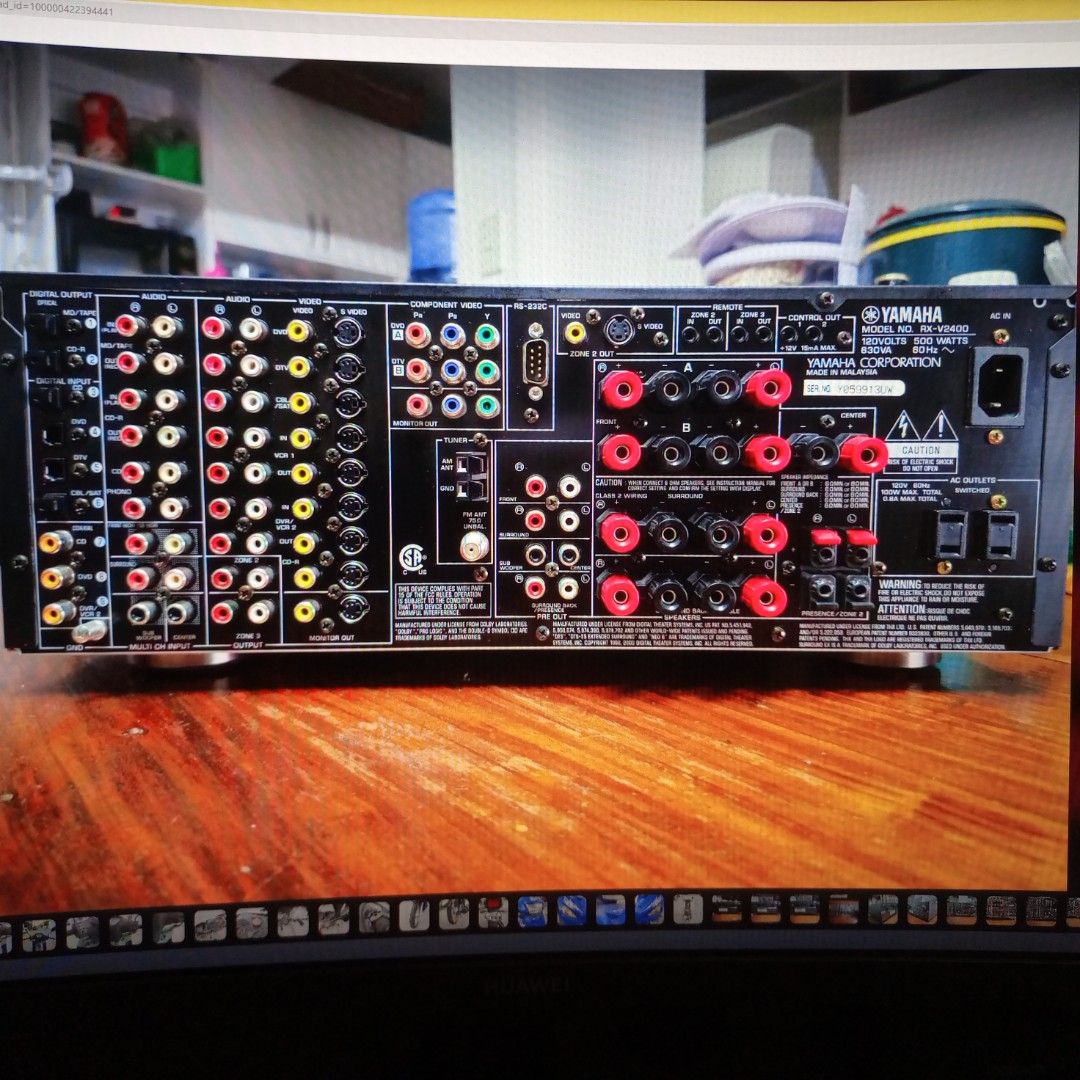 AVR Yamaha rx v2400, TV & Home Appliances, TV & Entertainment ...