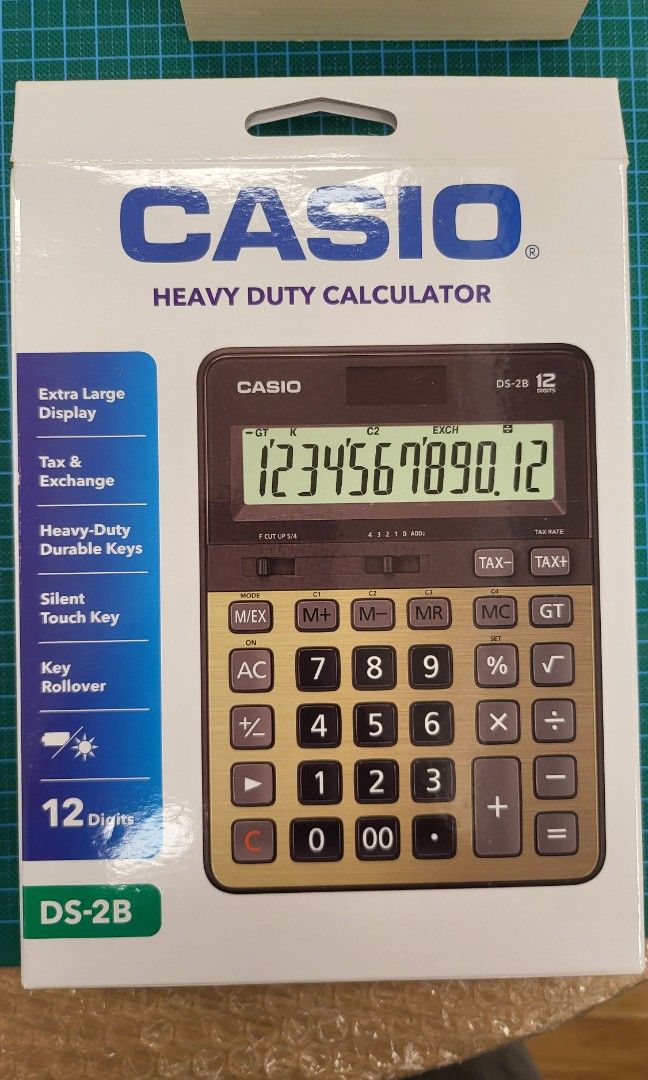 Casio 計數機 DS-2B 會計 文員 專用 全新 冇用過 （原價$389）, 電腦＆科技, 商務用科技產品 - Carousell