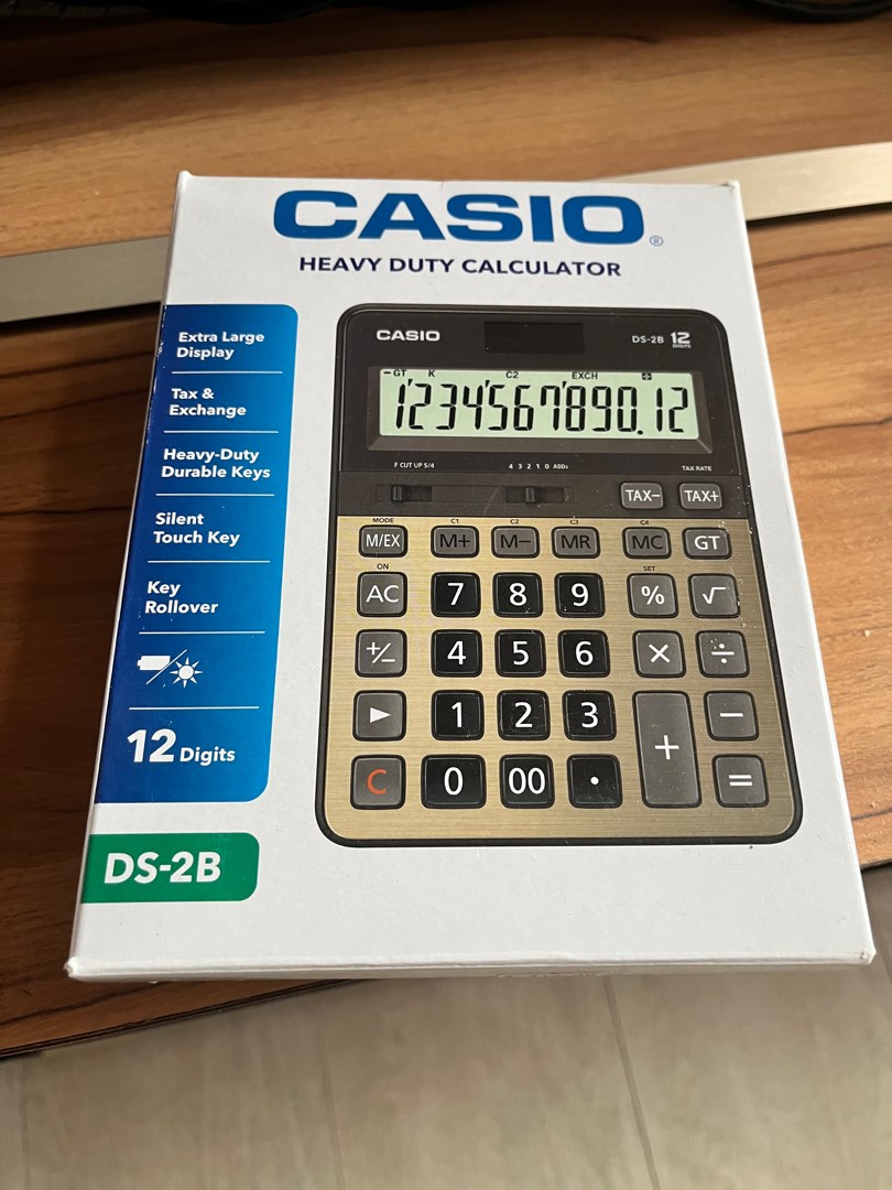 Casio 計數機 DS-2B金色, 其他, 其他 - Carousell