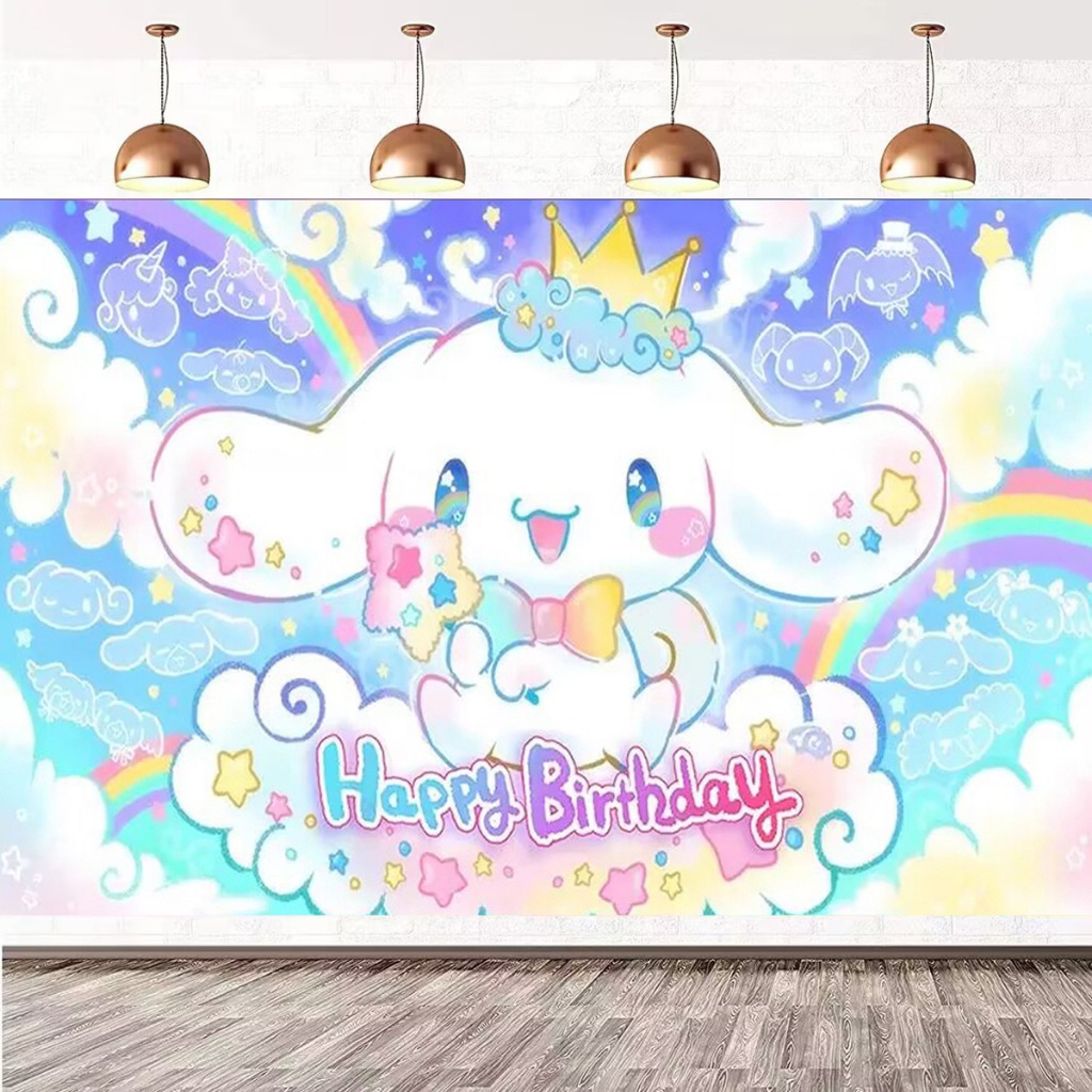 Cinnamoroll C Theme Backdrop 150cm x 100cm, Hobbies & Toys, Stationery ...