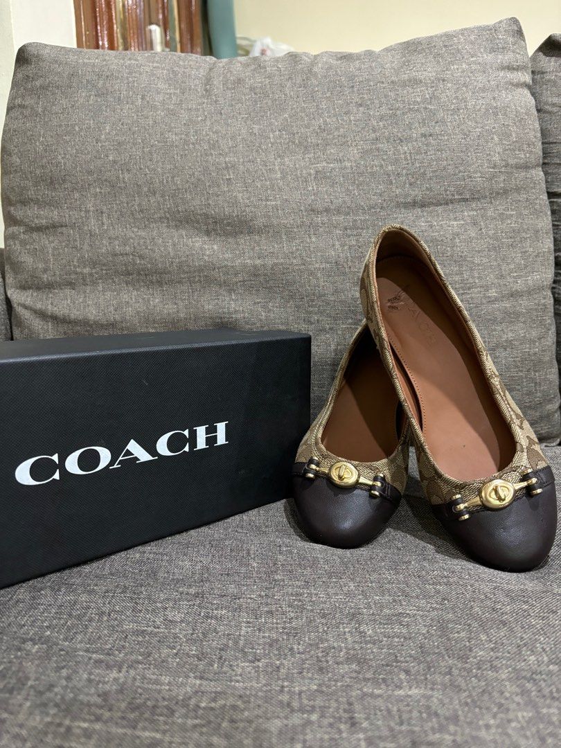 Authentic Coach Ballet Shoes, Luxury, Sneakers & Footwear on Carousell