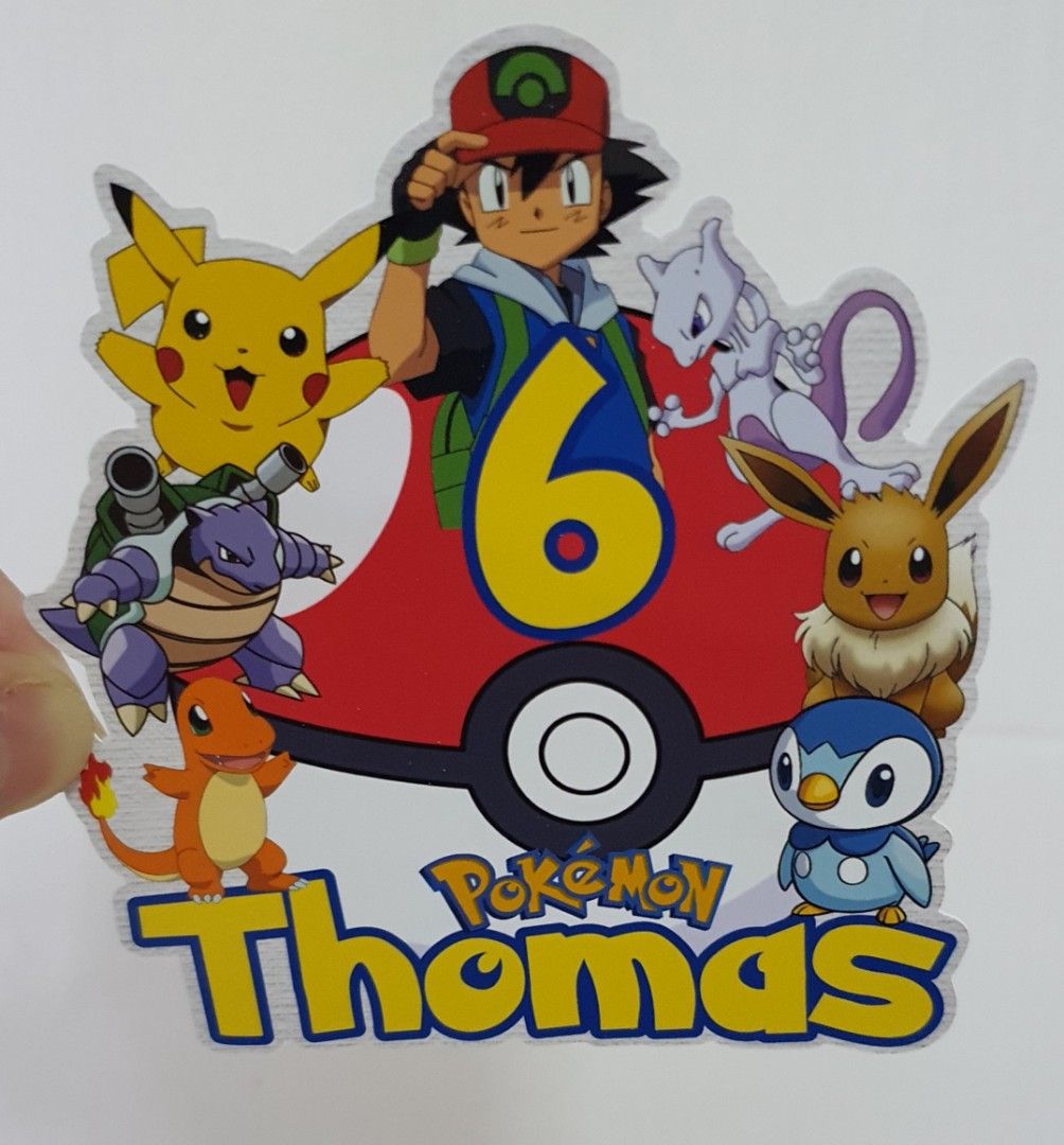 Pokemon Photo Cake Topper Printable - Infoupdate.org