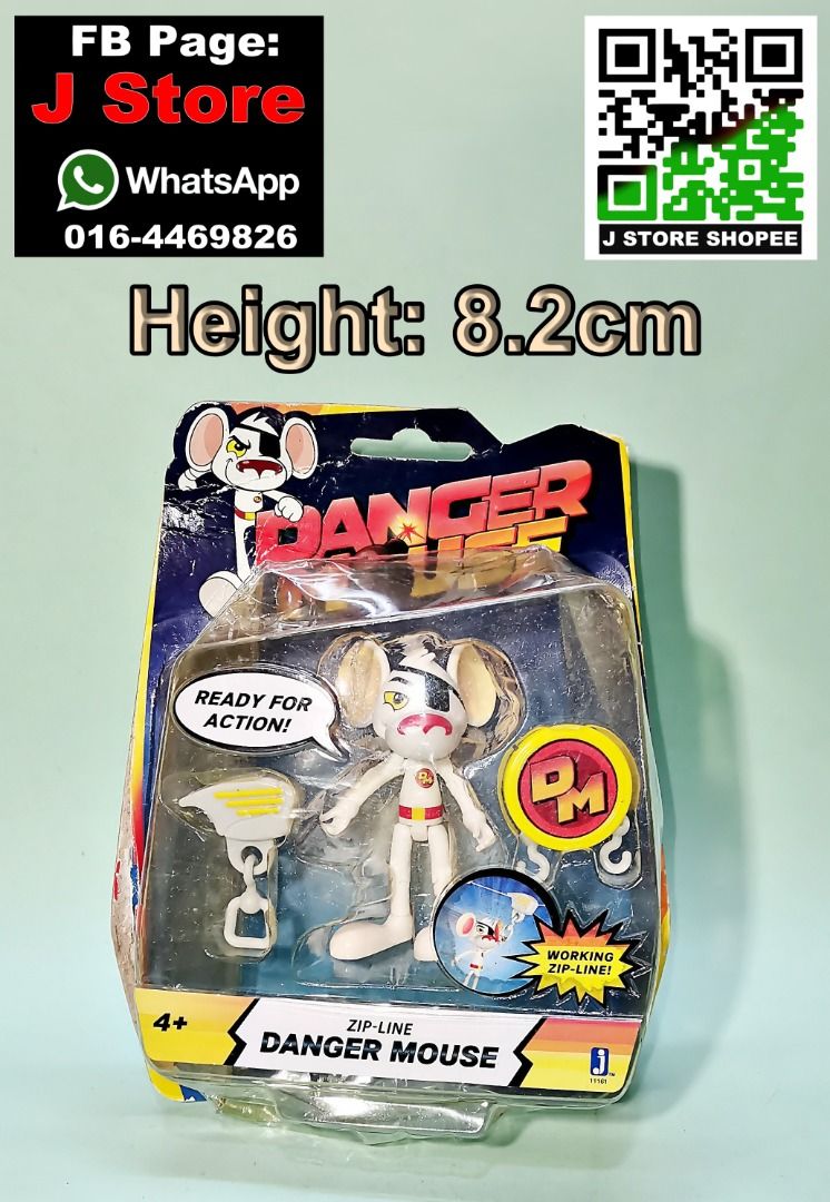 Danger Mouse Zip-Line action figure ( J Store ), Hobbies & Toys, Toys ...