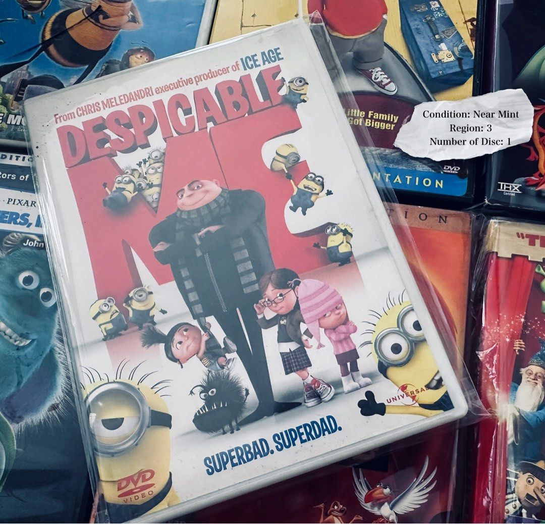 Despicable Me DVD Movie Original DVD Movies DVDs Movie For Sale Foreign ...