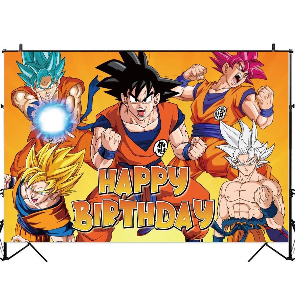 Dragon Ball Theme Backdrop 150cm x 100cm, Hobbies & Toys, Stationery ...