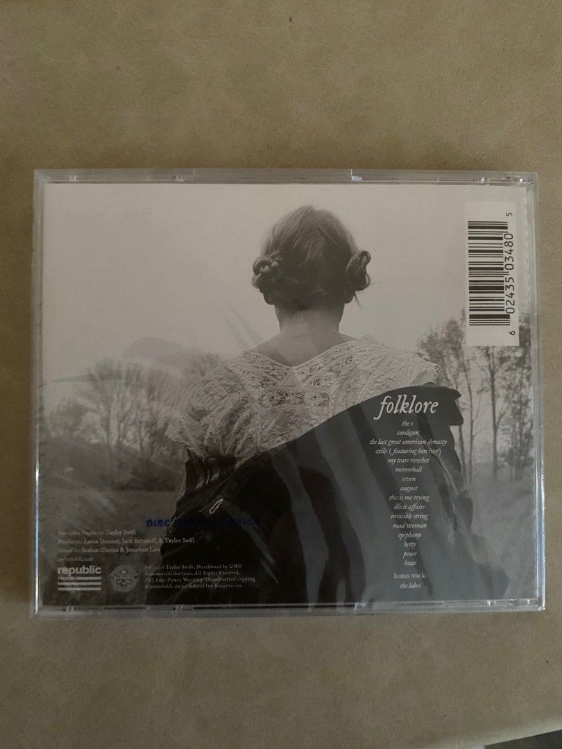 Folklore by Taylor Swift CD, Hobbies & Toys, Music & Media, CDs & DVDs ...