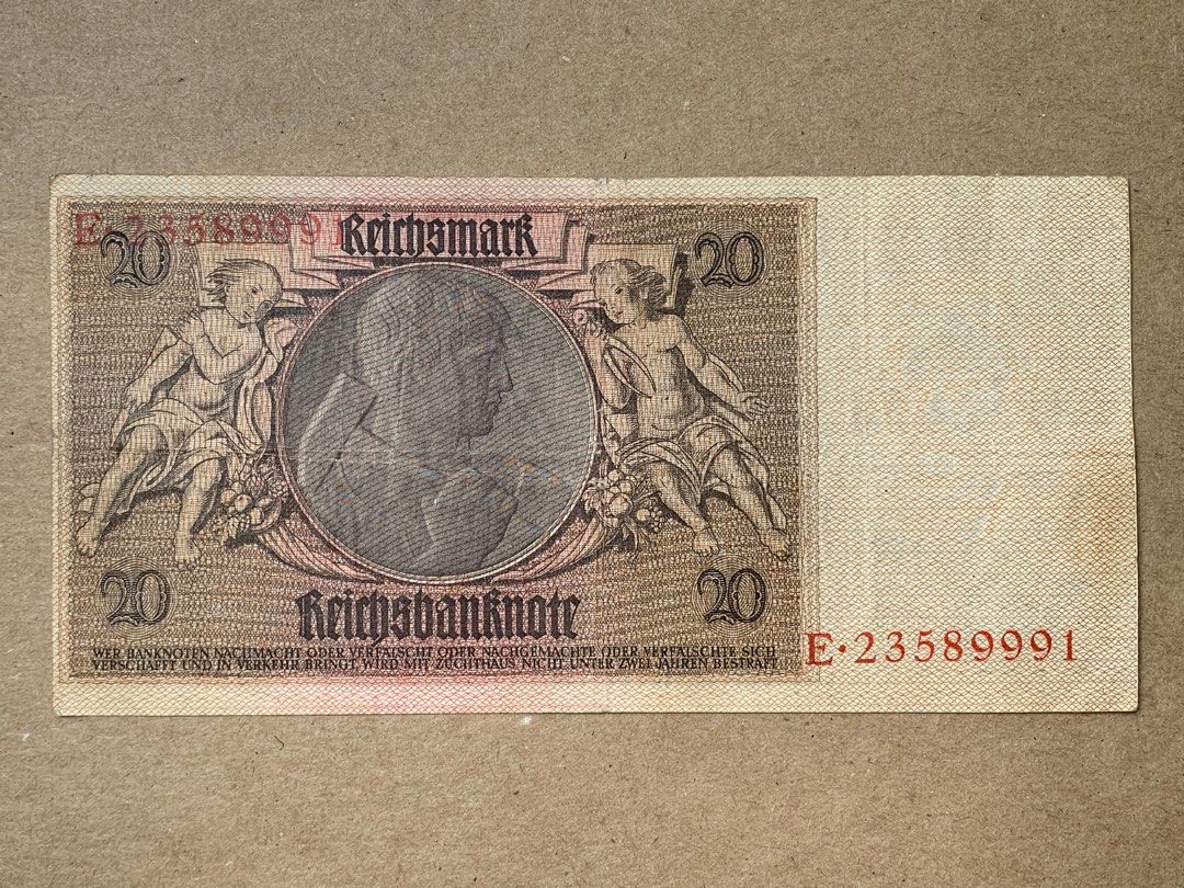 Germany 20 Mark 1929 Banknote, Hobbies & Toys, Collectibles ...