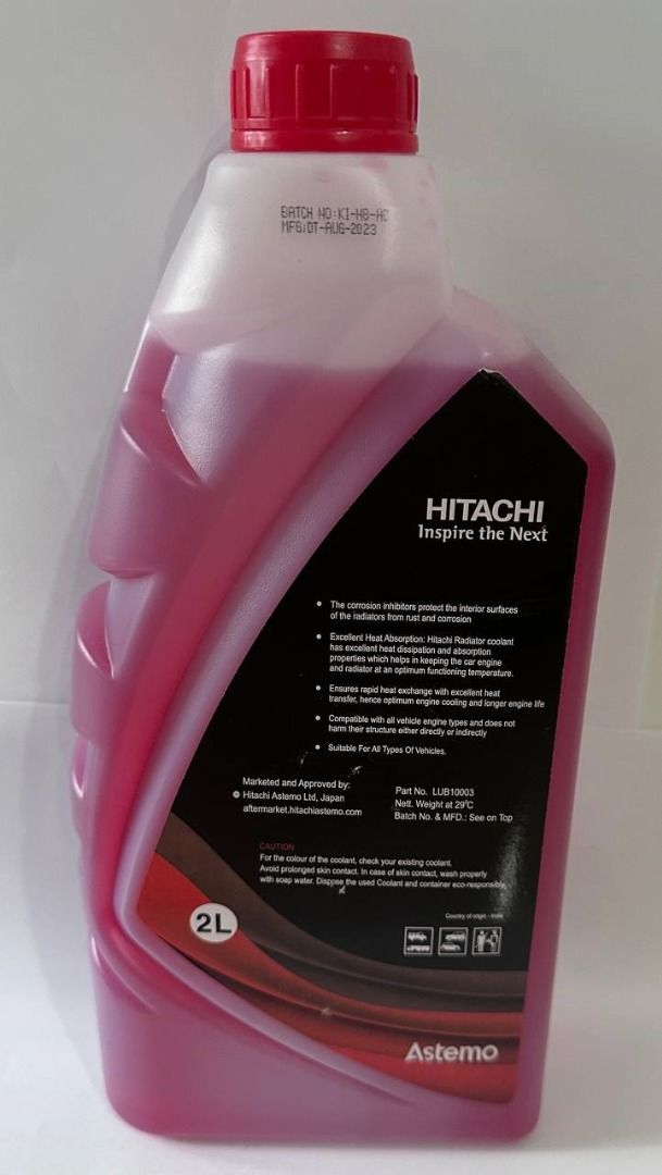 (Ready Stock) Hitachi Astemo Long Life Coolant Premix (2L), Car ...