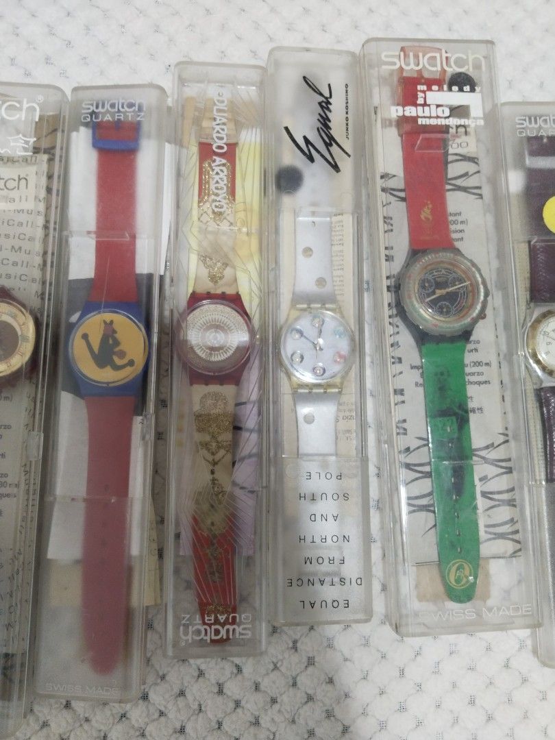 Junk swatch like new complete set, Men's Fashion, Watches & Accessories ...