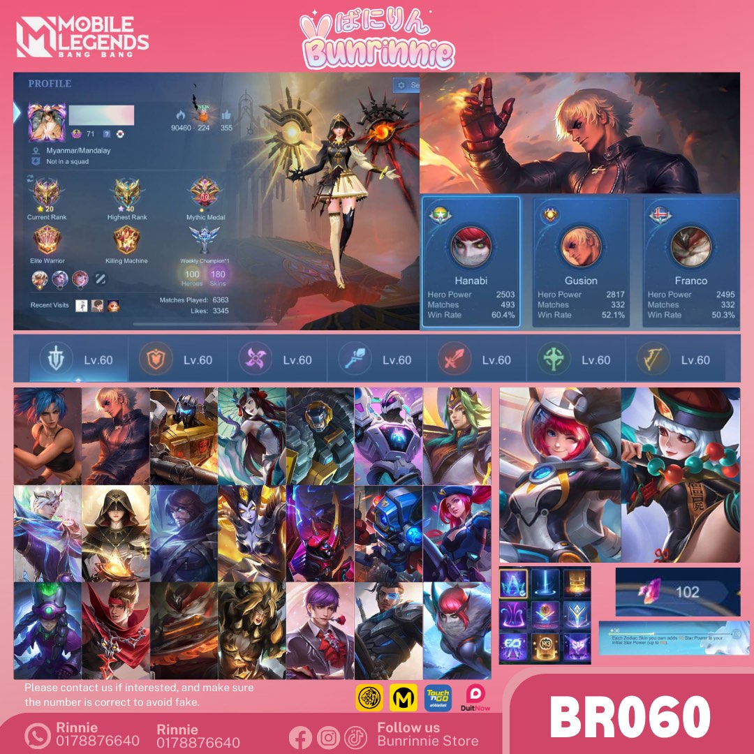 MLBB Account KOF Gs + 5 Epic Limit, Video Gaming, Video Games, Others ...