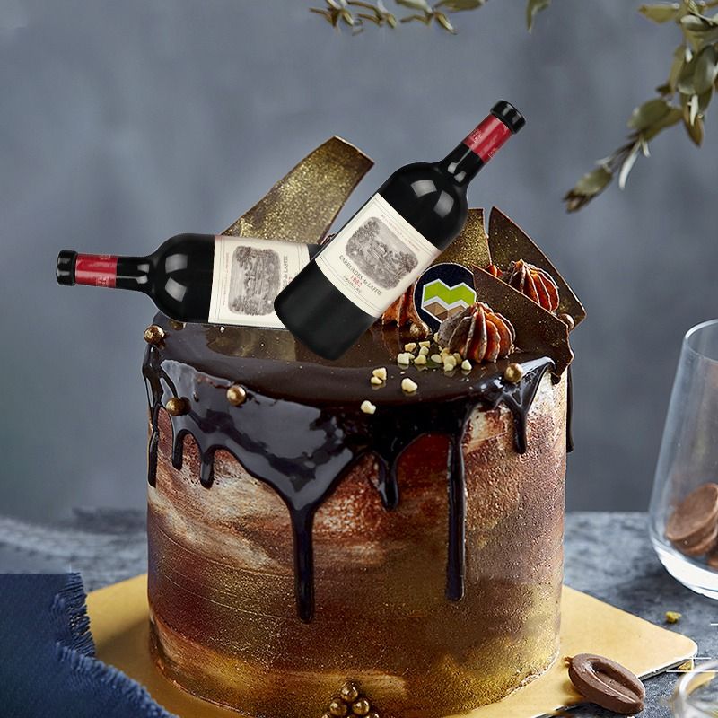 Mock alcohol bottle cake toppers, Food & Drinks, Homemade Bakes on ...
