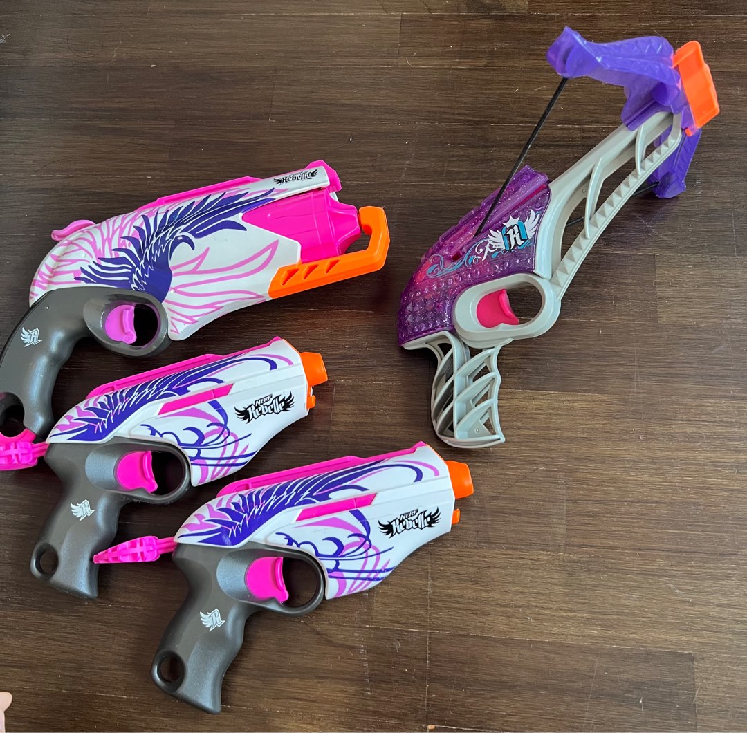 Nerf Rebelle toy guns, Hobbies & Toys, Toys & Games on Carousell