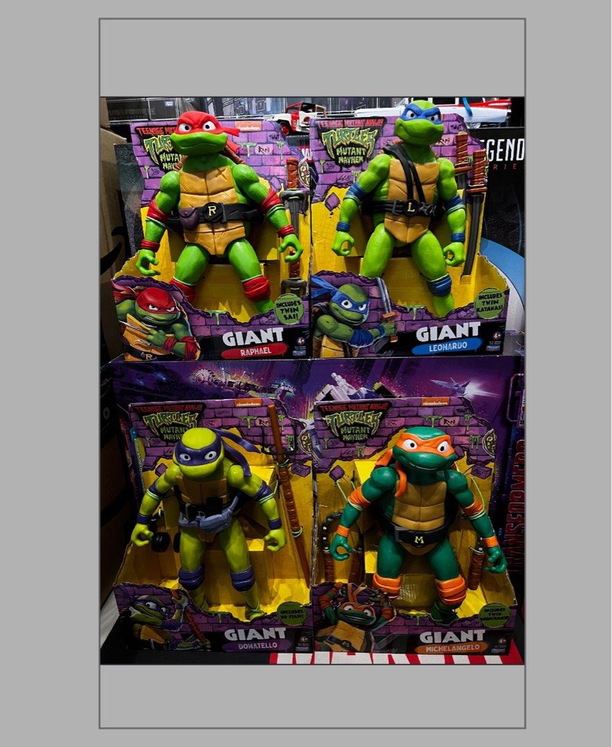 Ninja Turtles GIANT 12” Figures, Hobbies & Toys, Toys & Games on Carousell