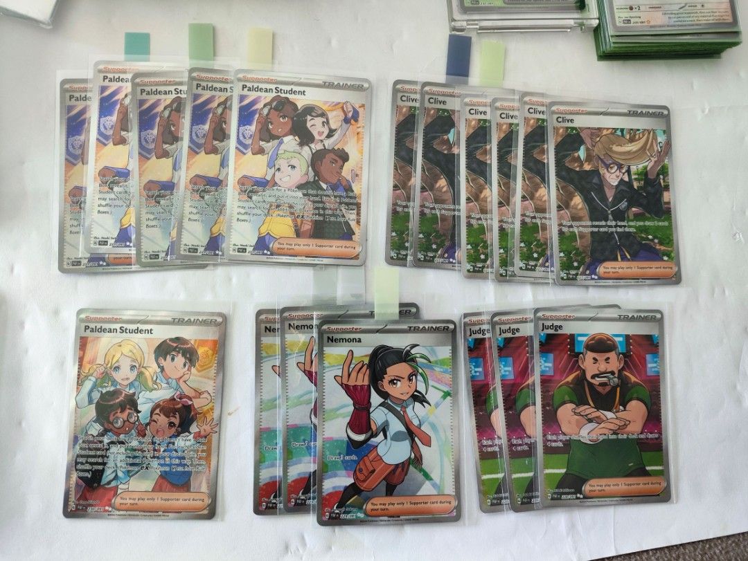 Paldean Fates Full Art Trainer (Judge / Clive / Nemona / Paldean ...