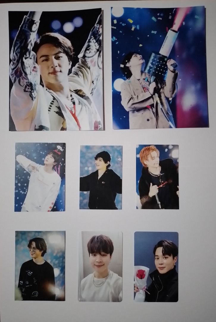 PC PHOTOCARD FANKIT FANMADE K-POP BTS RM JIN SUGA J-HOPE JIMIN V ...