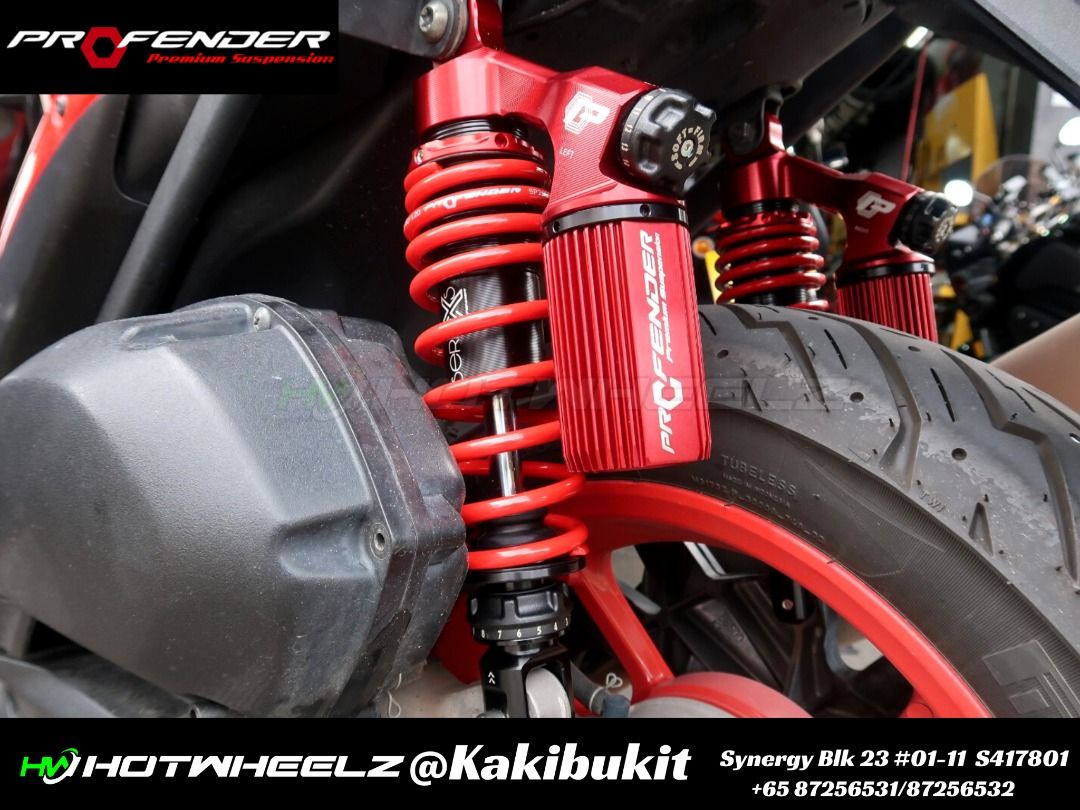 PROFENDER X-SERIES SUSPENSION-YAMAHA AEROX, Motorcycles, Motorcycle ...