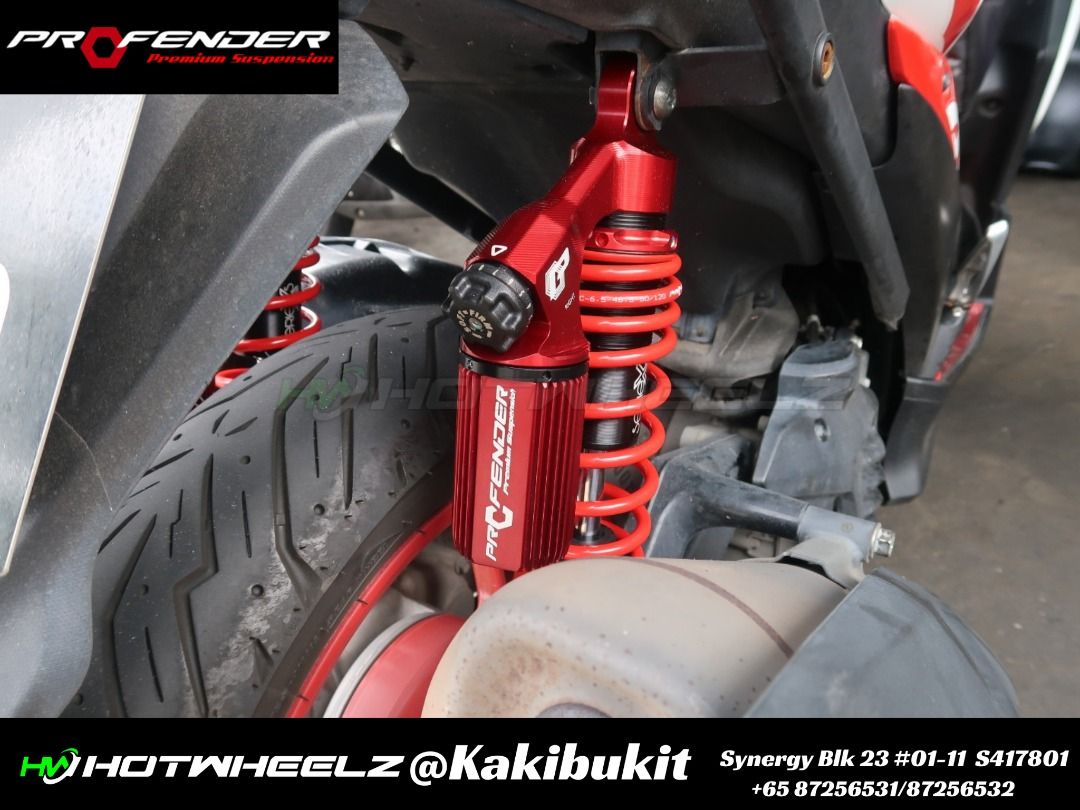 PROFENDER X-SERIES SUSPENSION-YAMAHA AEROX, Motorcycles, Motorcycle ...