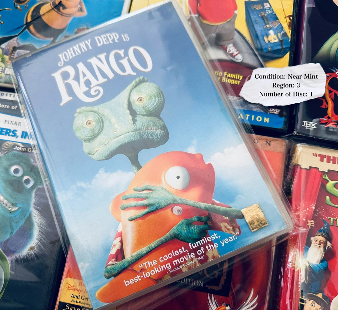 Rango DVD Movie Original DVD Movies DVDs Movie For Sale Foreign Films ...