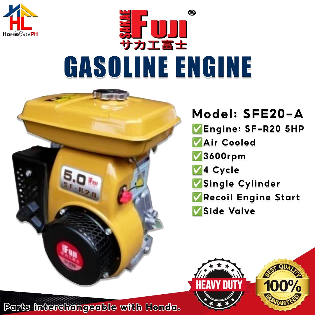 Sakae Fuji Gasoline Engine 5HP / 7.5HP, Commercial & Industrial ...