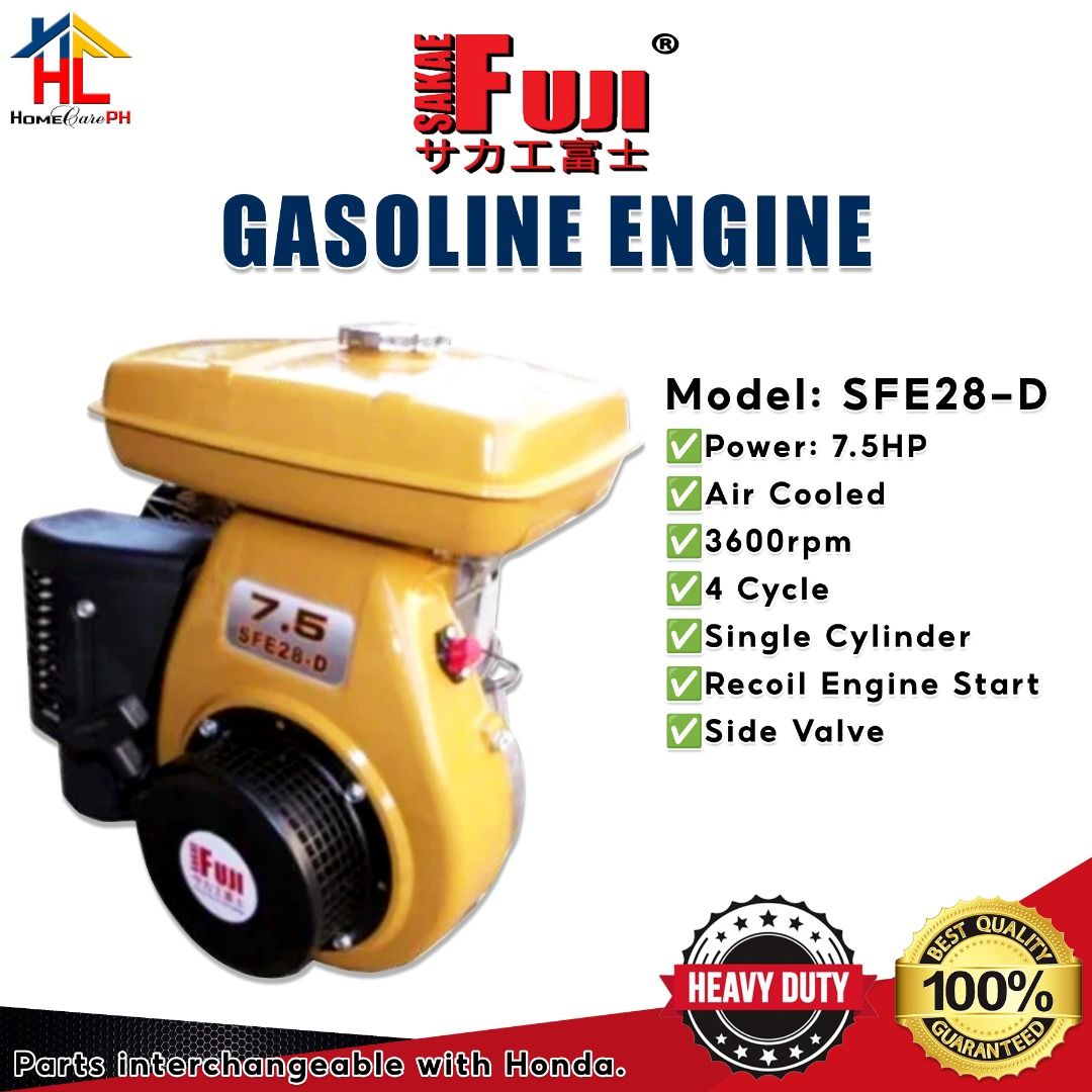 Sakae Fuji Gasoline Engine 5HP / 7.5HP, Commercial & Industrial ...