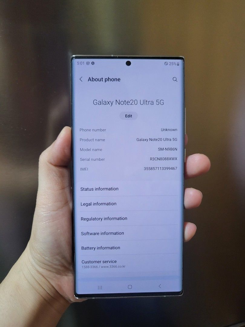 Samsung Galaxy Note 20 Ultra 5G 12-256GB KR Variant Snapdragon 865 ...