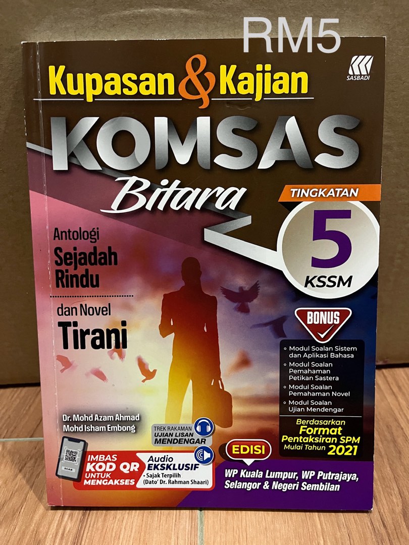 SASBADI KOMSAS BITARA TIRANI DAN SEJADAH RINDU SPM KSSM TINGKATAN 5, Hobbies & Toys, Books ...