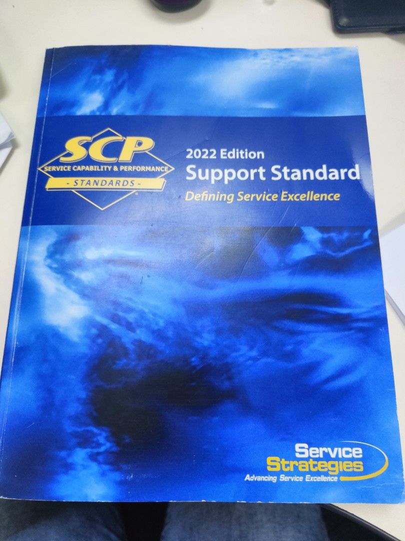 SCP service and capability & performance standard book support standard ...