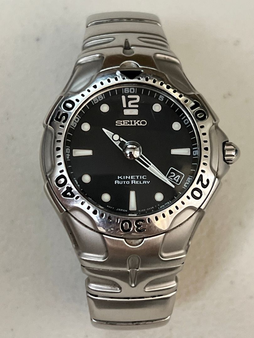 Seiko Kinetic Auto Relay Divers, Men's Fashion, Watches & Accessories ...