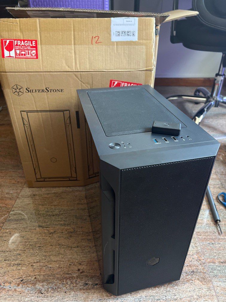 SilverStone Technology FARA H1M PRO Black Micro-ATX Tower case with ...