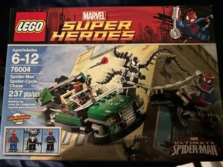 Lego 76004 Marvel Super Heroes Spider-Man Spider Cycle Chase, Hobbies ...