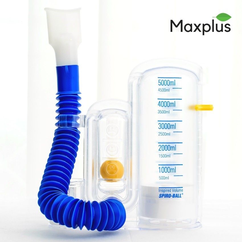 Spirometer Lung Breathing Exerciser Trainer, Health & Nutrition ...