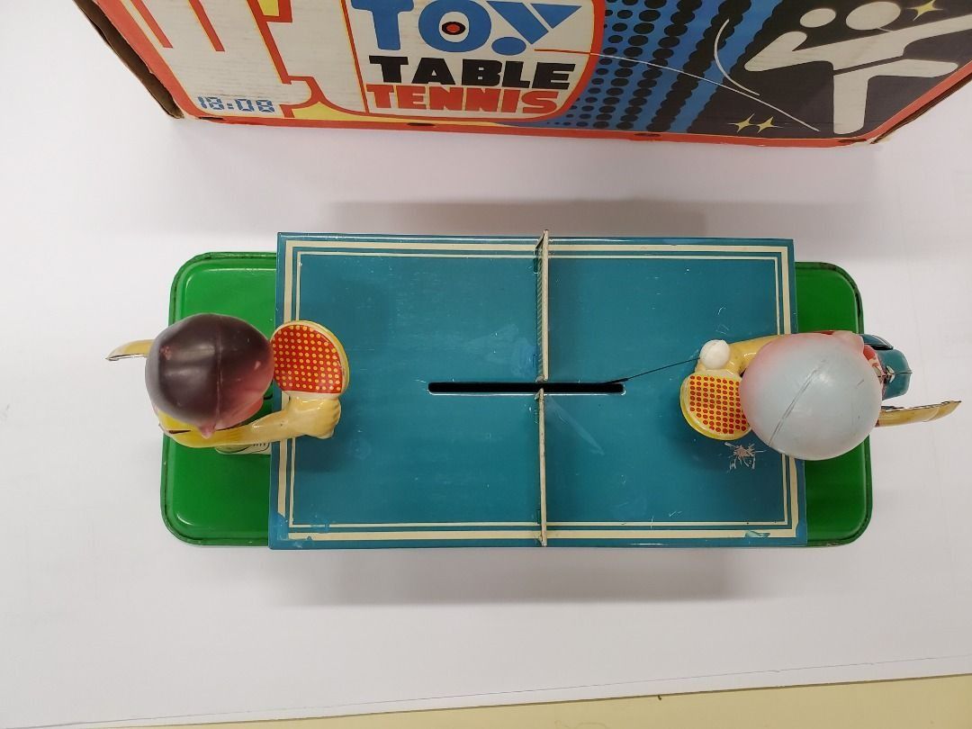 中國製造鐵皮玩具Vintage battery Operated Table Tennis Tin Toy – PME 001, 興趣及遊戲 ...