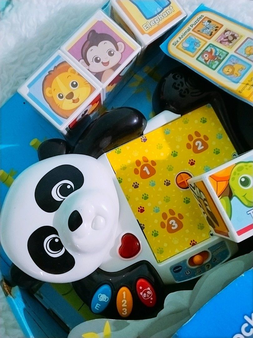 VTech Panda and Pals Block Puzzle, Babies & Kids, Infant Playtime on ...