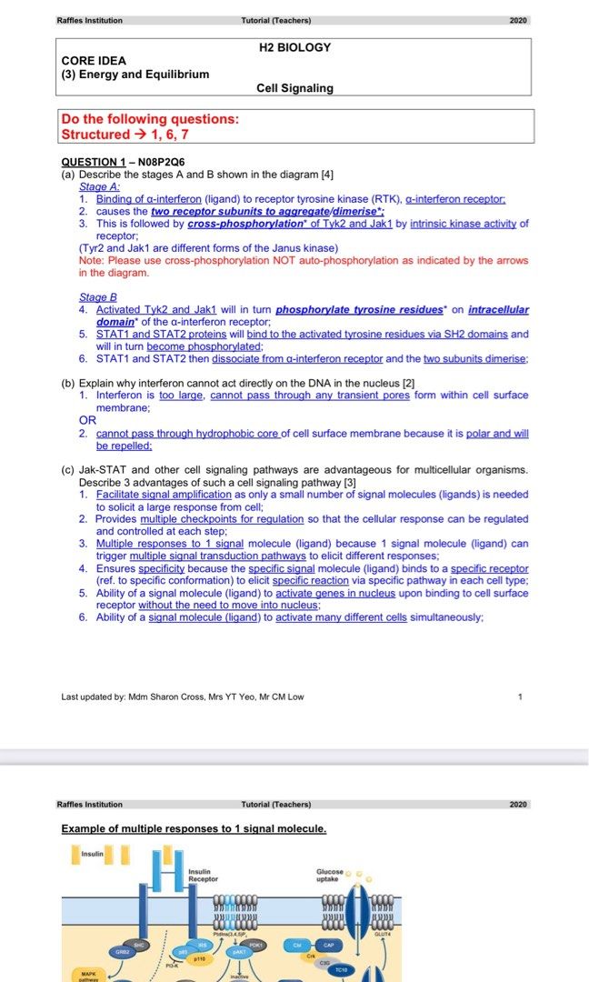 ⚡️[2025] H2 BIO Biology JC 9744 A Level Package H1 H3 RJC RI Raffles ...